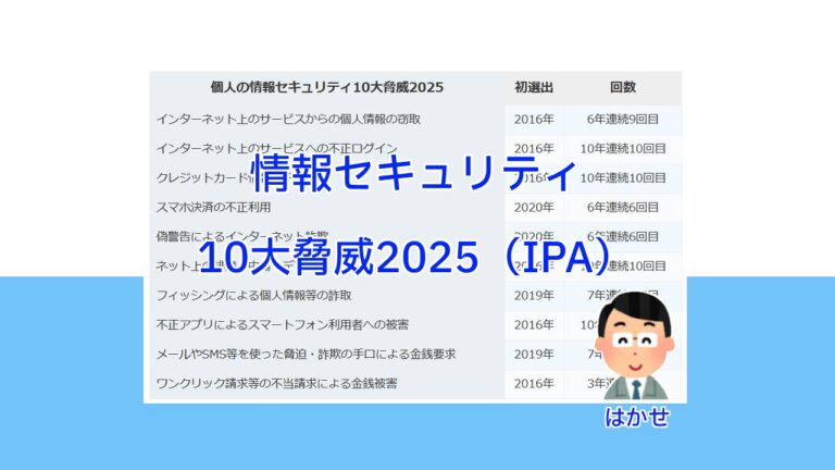 IPA（情報処理推進機構）から「情報セキュリティ10大脅威2025」公開 | ビジョンで回す博士の品質マネジメント